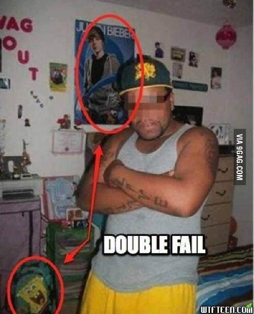 Double fail - 9GAG