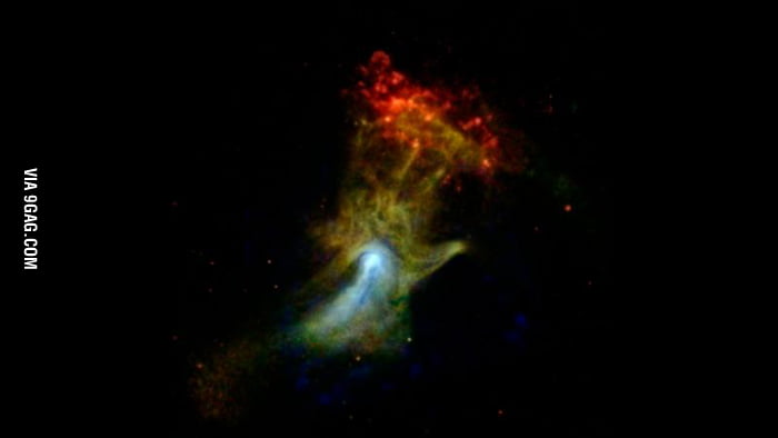 Space cloud (named Hand of God by NASA) - 9GAG
