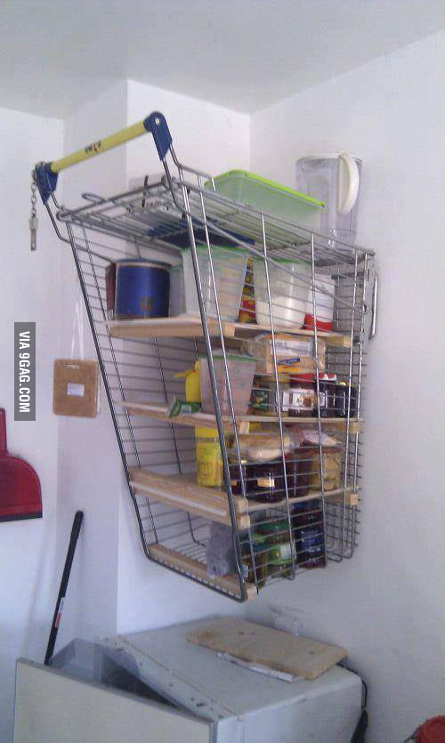 My friend wanted a new shelf. He got this with 1€. - 9GAG