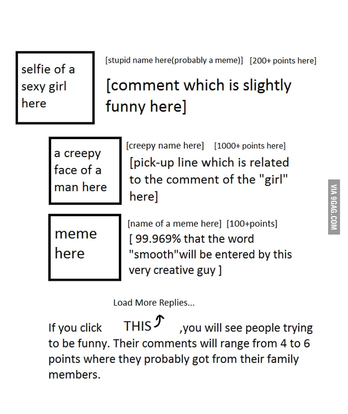 What you will see in the comment section. - 9GAG