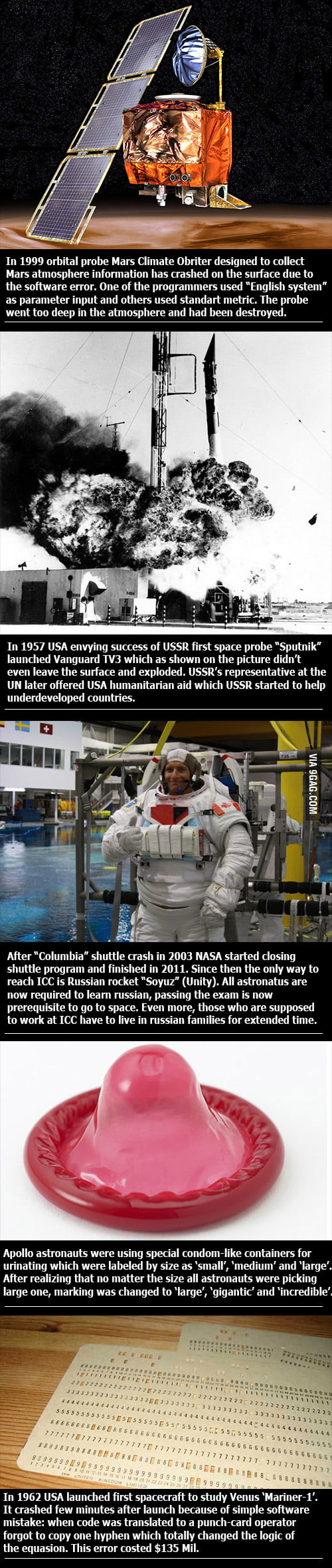 Interesting facts about space exploration - 9GAG