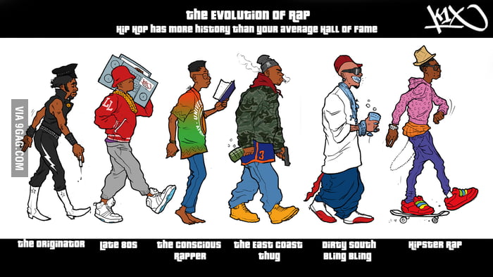Evolution of Rap - 9GAG
