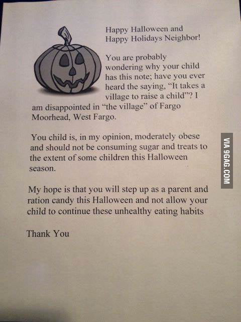 Ever see a smug parent get knocked unconscious on Halloween? - 9GAG