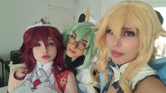 Genshin ladies! Kate Key as Jean, Hidori Rose as Rosaria and Minty ...