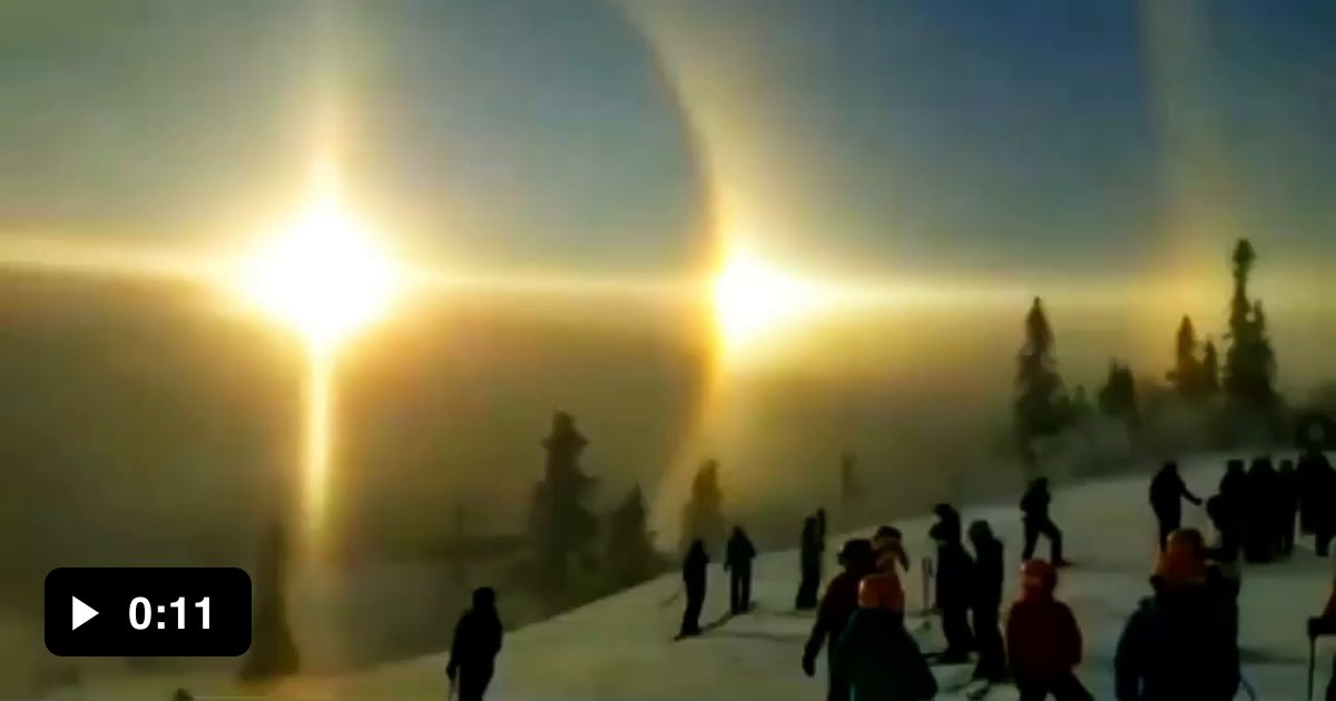 Solar parhelion (aka sun dog or mock sun) - 9GAG