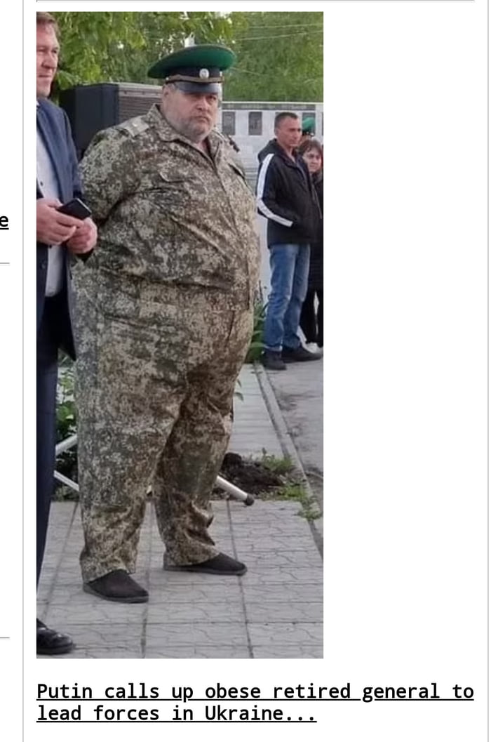 General Pavel the obese, scraped from the bottom of the barrel - 9GAG