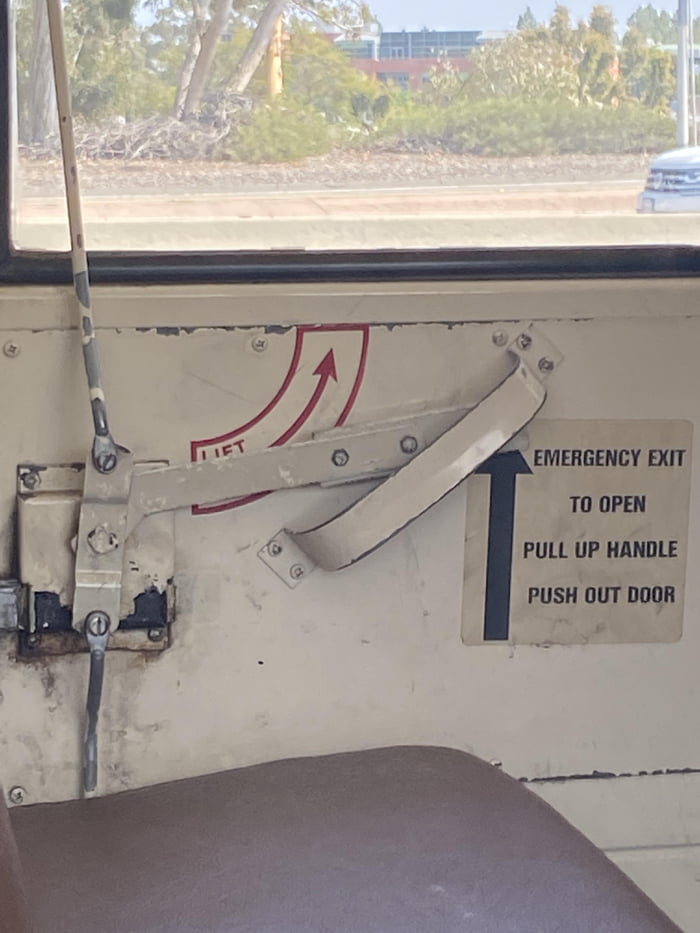 This Emergency Exit Door Handle - 9GAG