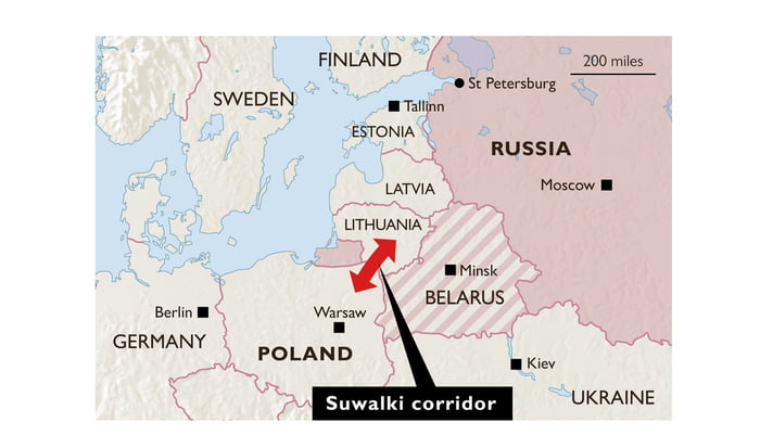 If Putin were to capture the Suwalki gap, connecting Poland to ...