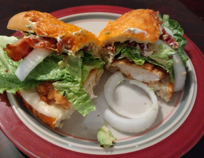 Fried Chicken Club Sandwich for Dinner - 9GAG
