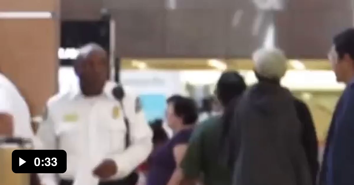 Mall cop thinks man is unwell, and tries to encourage him - 9GAG