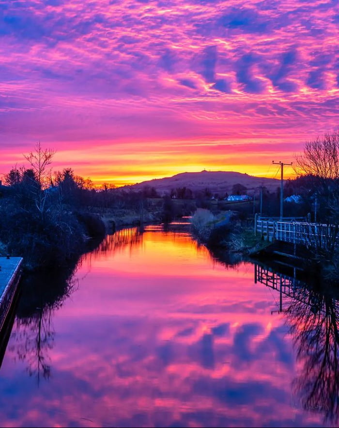 The Sun Rising over Sheemore Hill (the Sacred Hill of the fairies ...