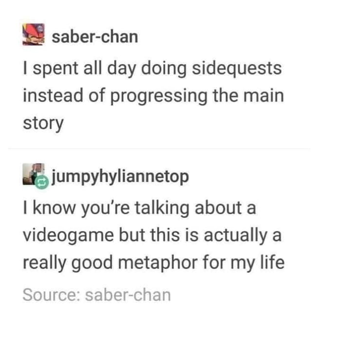 Sidequest first - 9GAG