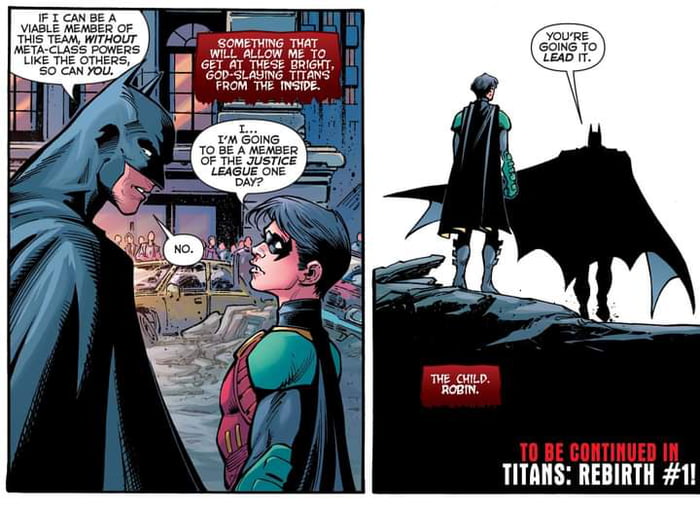 Batman's confidence in Robin as a leader - 9GAG