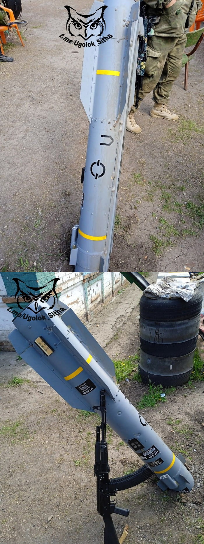 Another unexpanded brimstone missile round with active warhead dropped ...