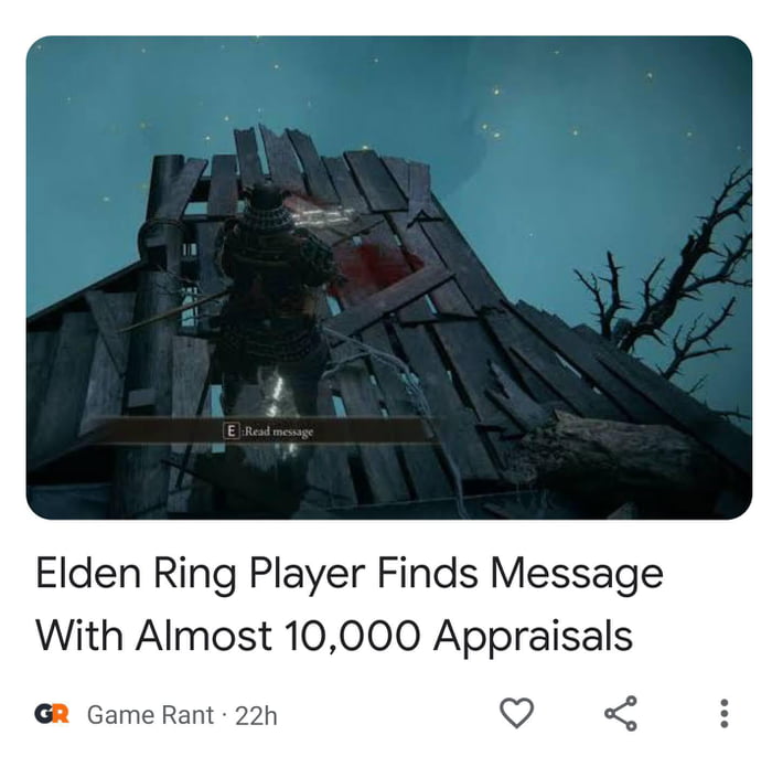 These Elden Ring articles are getting ridiculous... - 9GAG