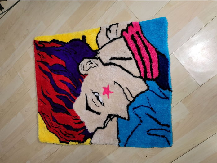 Hisoka rug I made yesterday - 9GAG