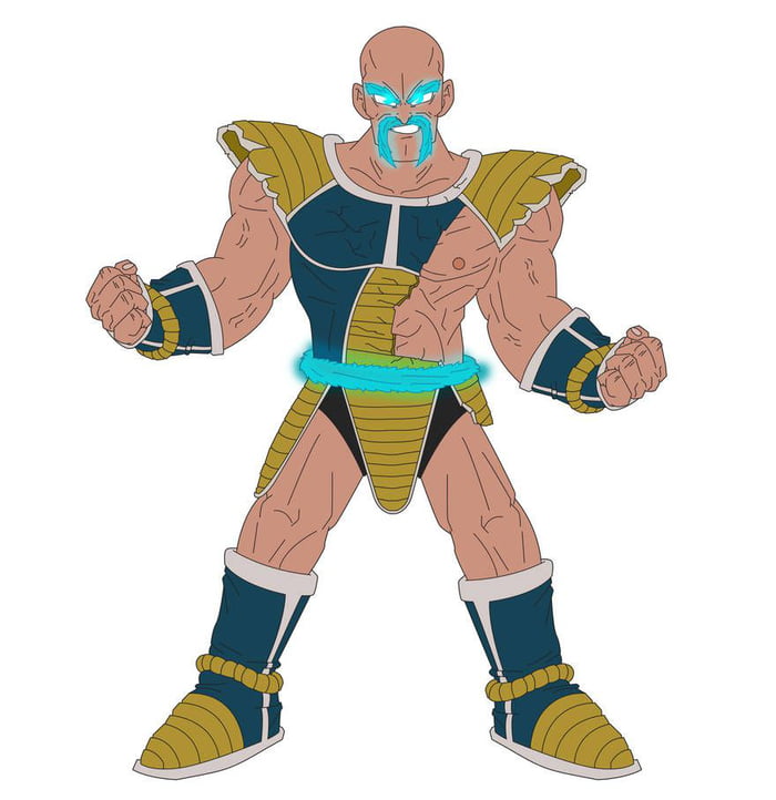 Super Sayian Blue Nappa, fear his mustache of power! - 9GAG