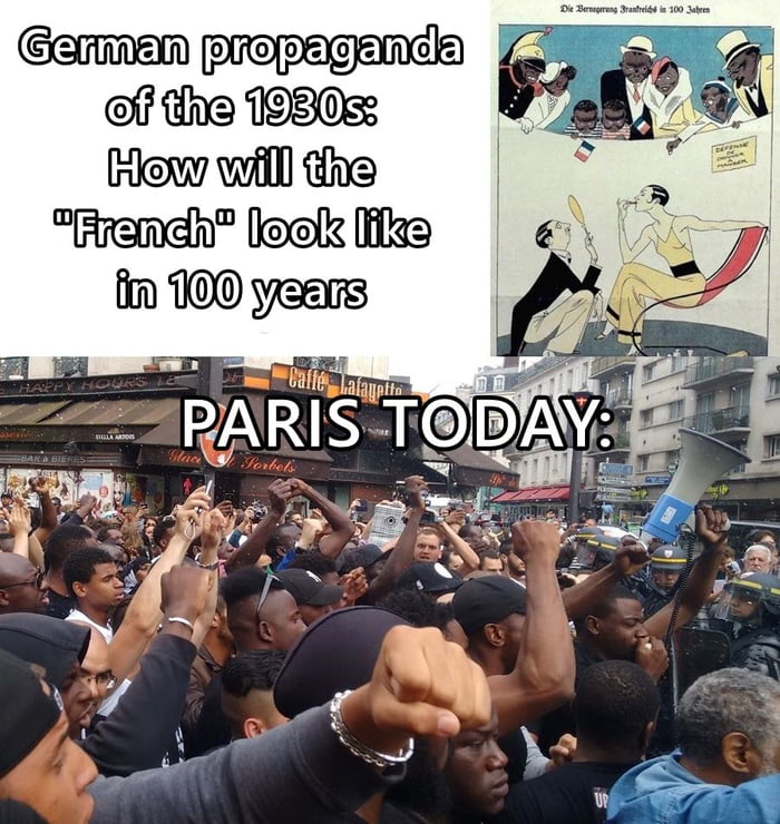 The negromation of france in 100 years Die Vernegerung Frankreichs in ...