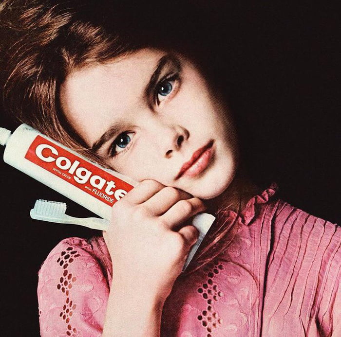 10 year old Brooke Shields as a Colgate model in 1975 - 9GAG