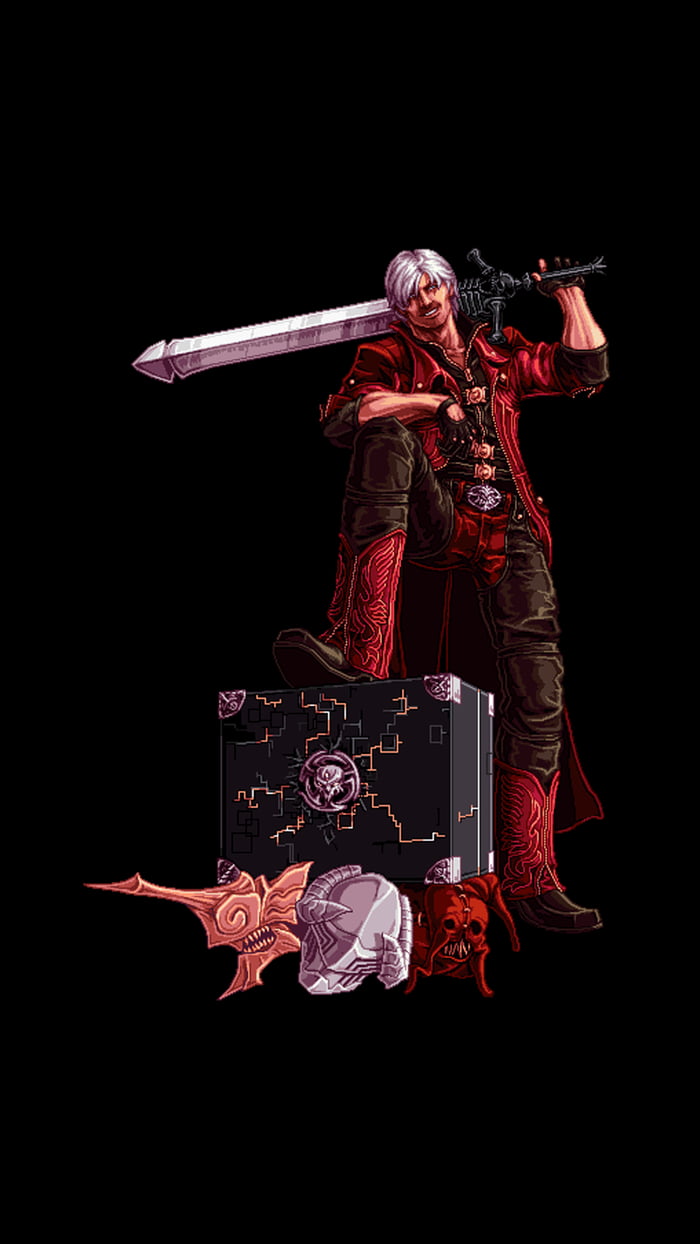 Devil May Cry Dante - Pixel Art - 9GAG