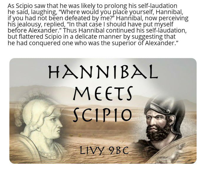 Legendary Carthaginian and Roman Generals Hannibal and Scipio Africanus ...