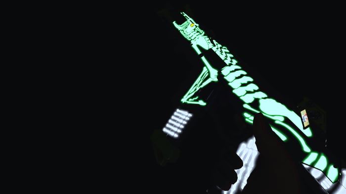 Ghostly Graveyard R-301 skin in the dark - 9GAG
