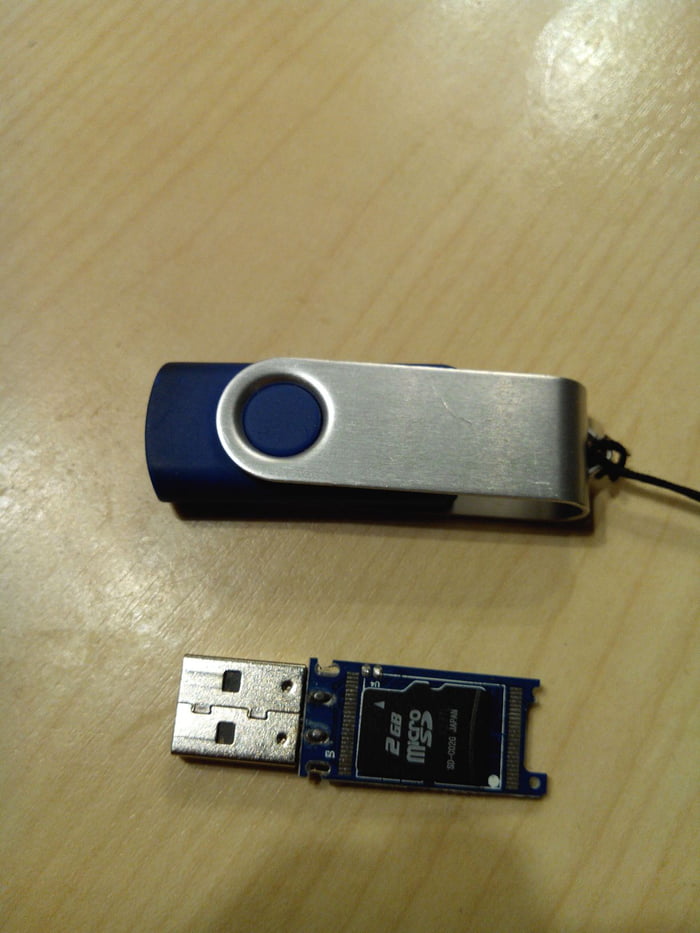 Broke my USB stick. This was on the inside... - 9GAG