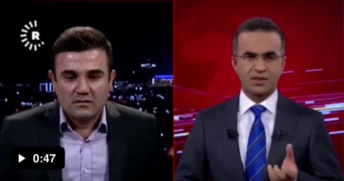 Kurdish news channel Rudaw was live when an earthquake hit all of Iraq ...