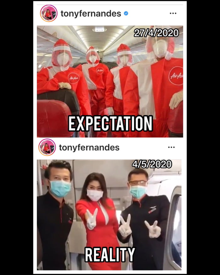 AirAsia PPE Red Suit - 9GAG