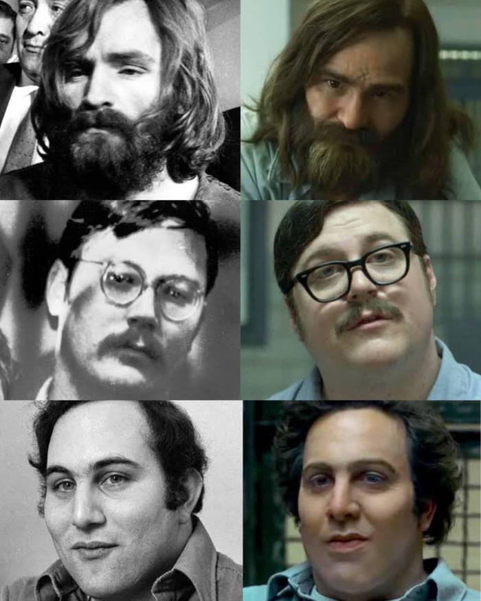 Mindhunter (2017) The Real Killers vs Actors who play them - 9GAG