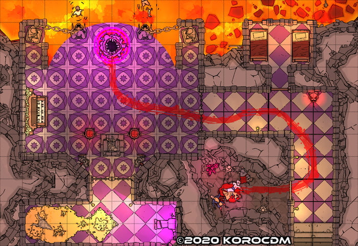 Temple of an eldritch cult. Dnd battlemap - 9GAG