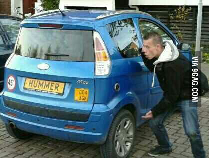 So I saw a hummer the other day - 9GAG