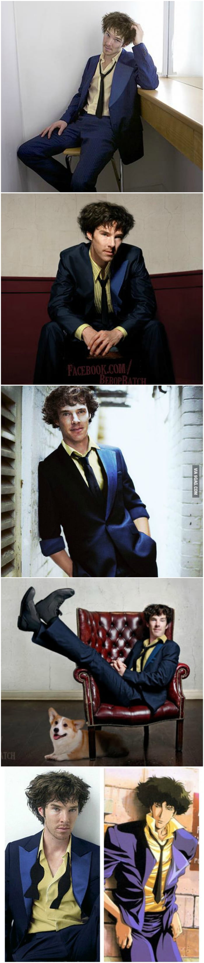 Benedict Cumberbatch as Spike from Cowboy Bebop - 9GAG