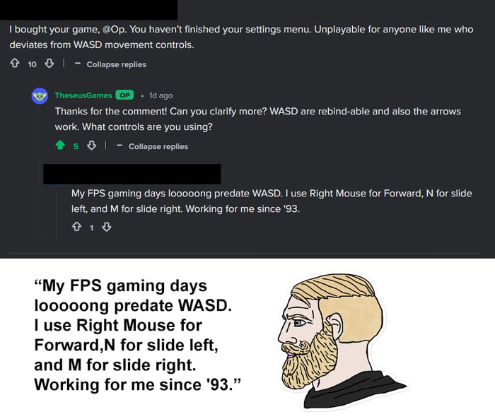 How does a developer even respond to an alpha chad like that? - 9GAG