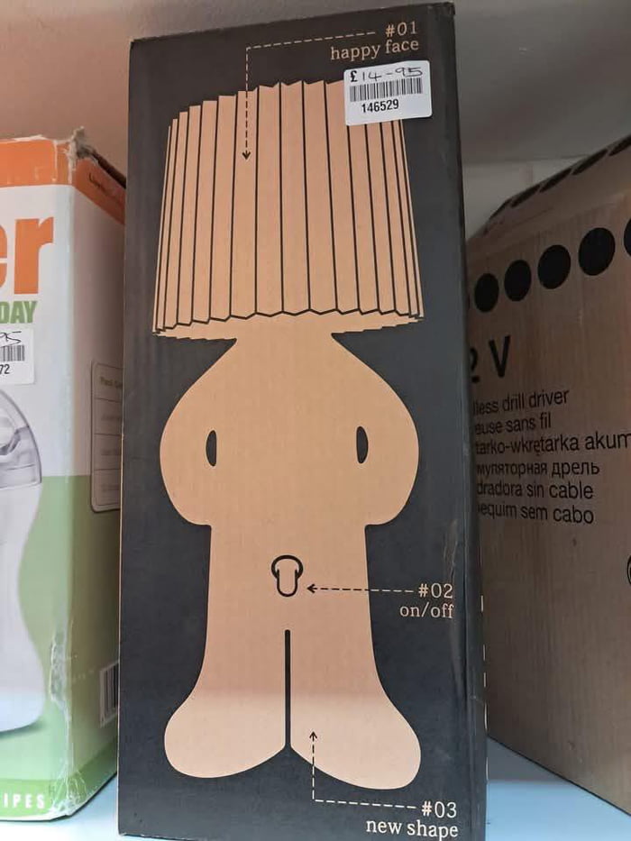 Lamp in a thrift store. - 9GAG