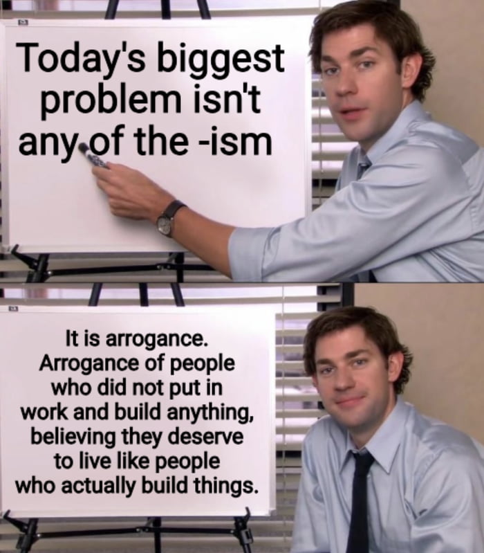 That is all it is. Demanding to have the results without putting in the work to get them. - 9GAG