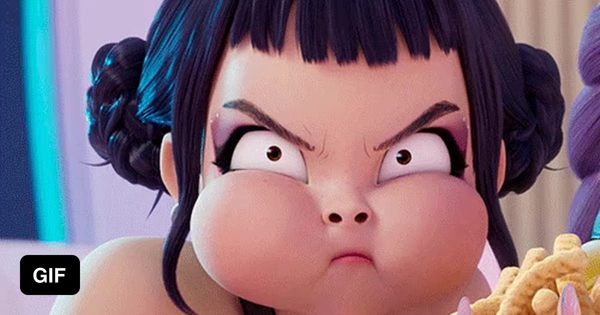 When your girlfriend gets angry and you feed her food, she denies that she got angry because she ...