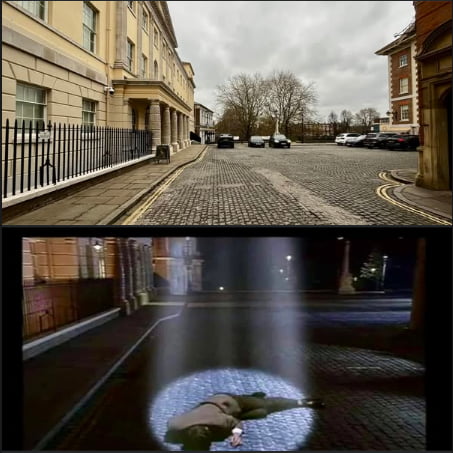 The place where Mr. Bean fall from heaven - 9GAG