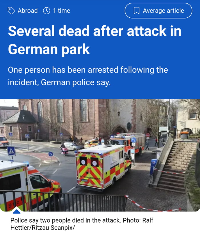 Yet another knife attack in Germany.. - 9GAG