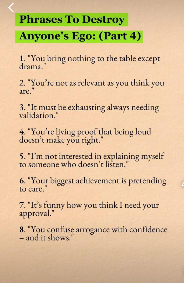 A cool guide to destroy anyone's ego. - 9GAG