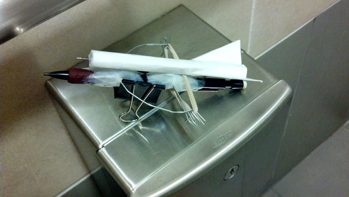 Fully functional office ballista made with a mechanical pencil ...