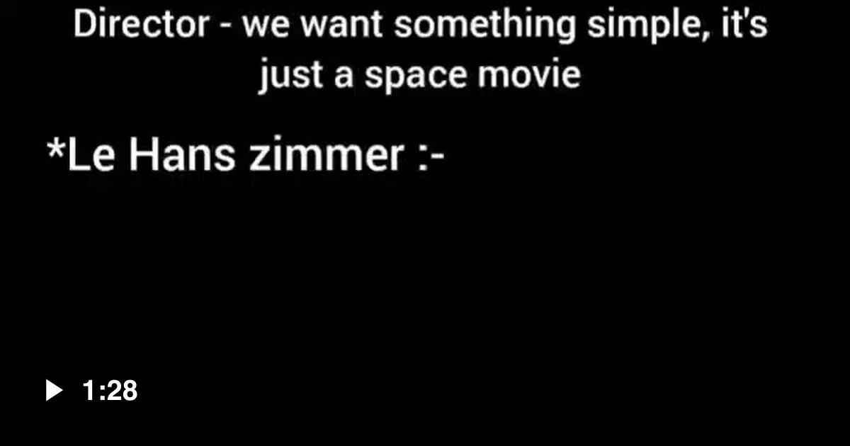 Zimmer + Nolan = Magic - 9GAG