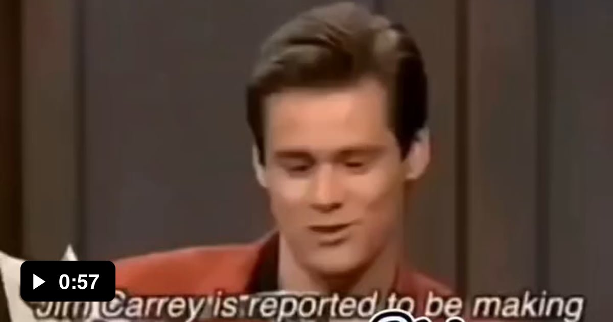 Classic Jim Carrey at his best - 9GAG
