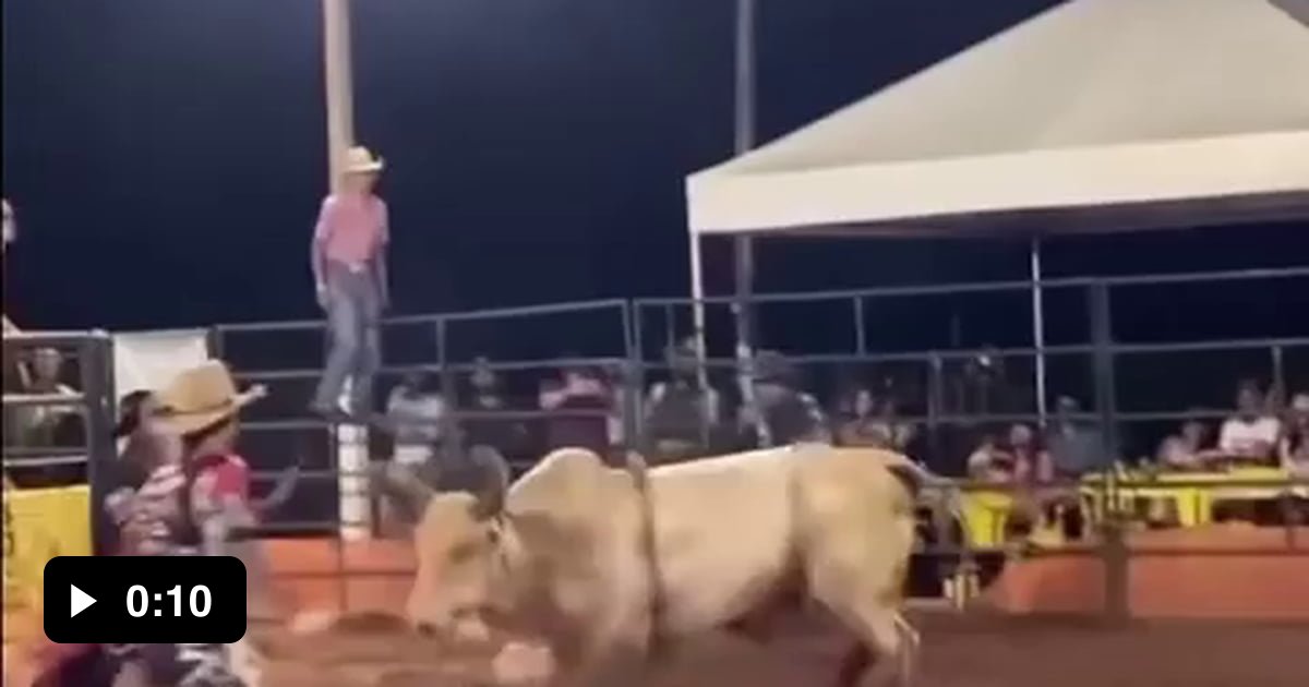 Guy gets Flipped and Lands on Top of a Bull. - 9GAG