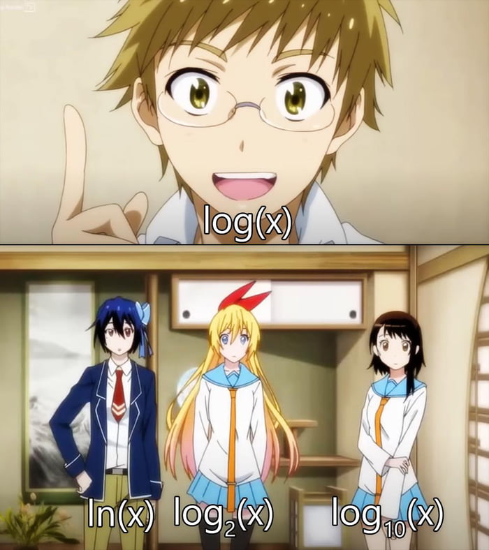 Without context, this is quite confusing whenever log is written without a specific base - 9GAG