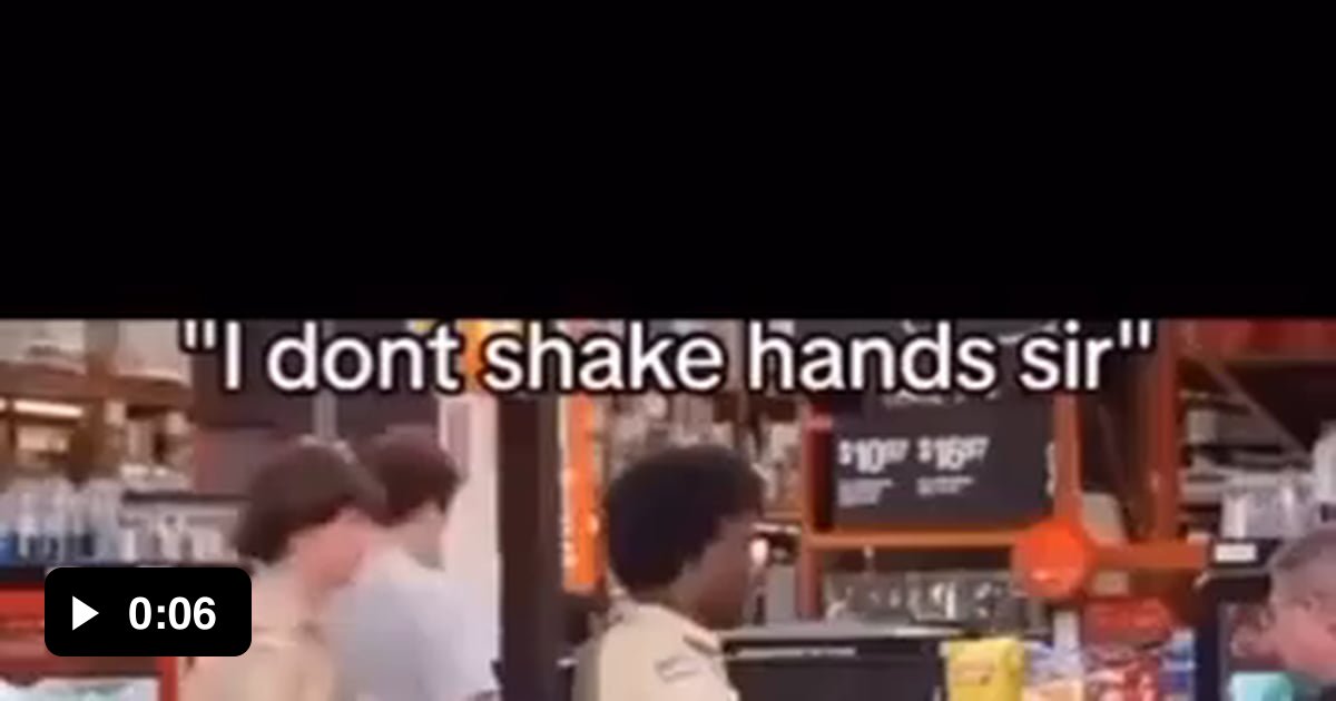 He said he don’t shake hands💀 - 9GAG