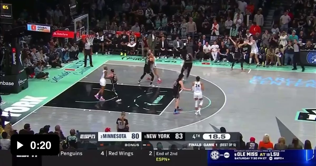 Courtney Williams sinks the 3 plus the foul to take the lead over the ...