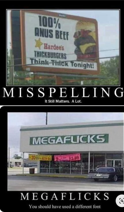 Fonts and spelling matters - 9GAG
