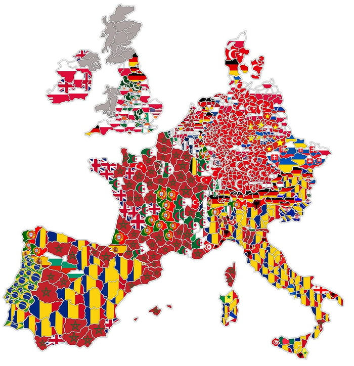 "Most Common Origin Country of Immigrants To Western Europe" from ...