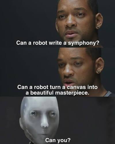 I feel it's unfair we grown up with that vision and now we're having ai ...